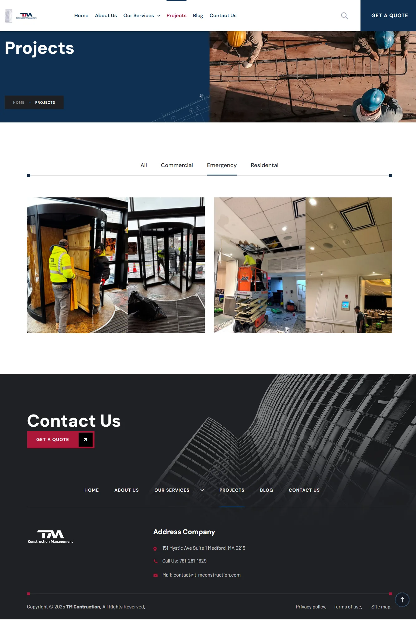 Website Design: Construction Company Boston - REALTOP